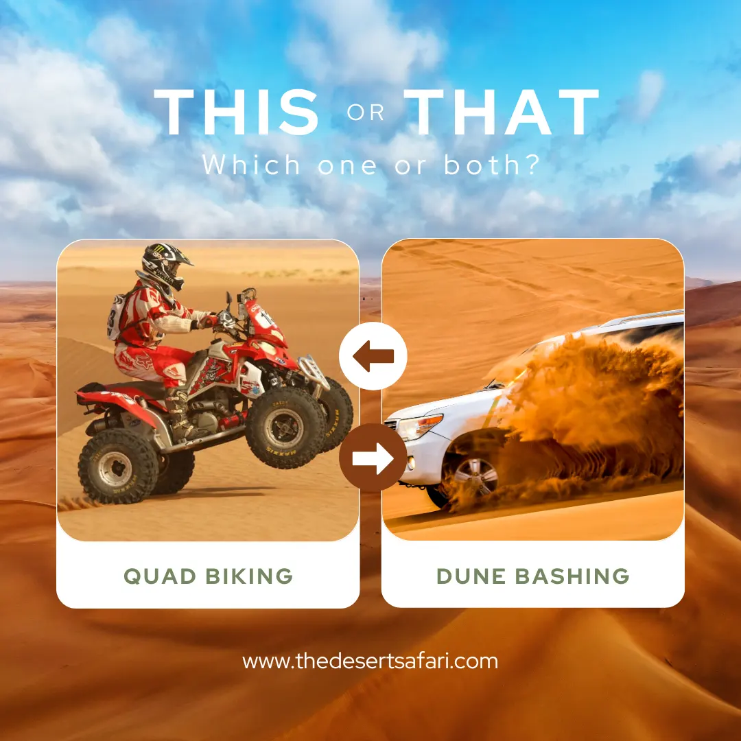 Dune Bashing and Quad Biking Dubai - Thrilling Desert Adventure